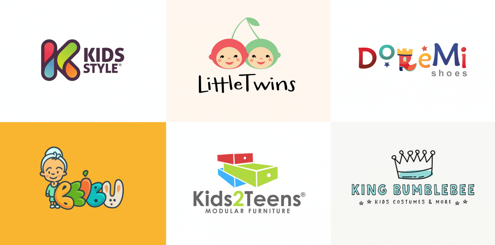 Кids apparel shop logos – TURBOLOGO – Logo Maker Blog